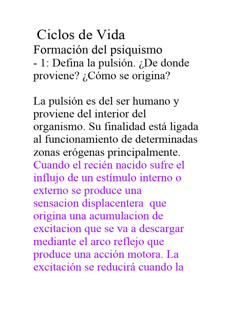 Formación del Psiquismo y Ciclos de Vida | PDF | Edipo | Carné de identidad
