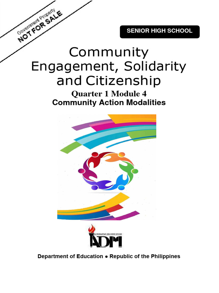 CESC12 Q1 Mod4 Community-Action-Modalities | PDF | Community | Citizenship