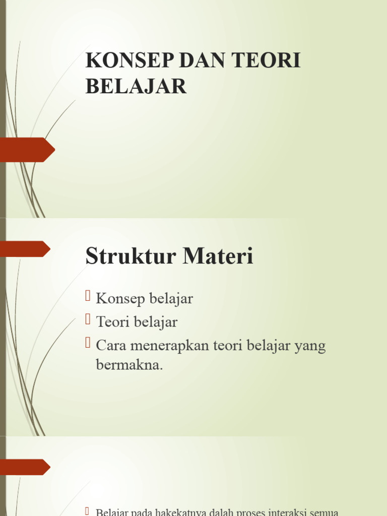 Konsep Dan Teori Belajar | PDF | Sains & Matematika