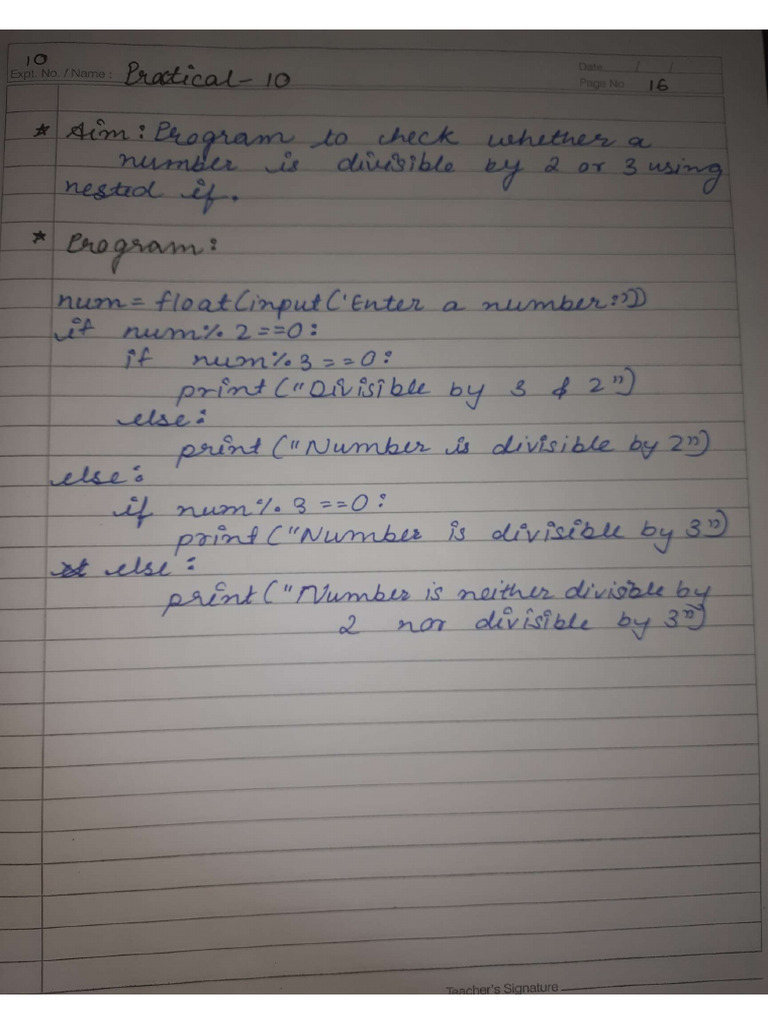 Comp Practical 10 | PDF