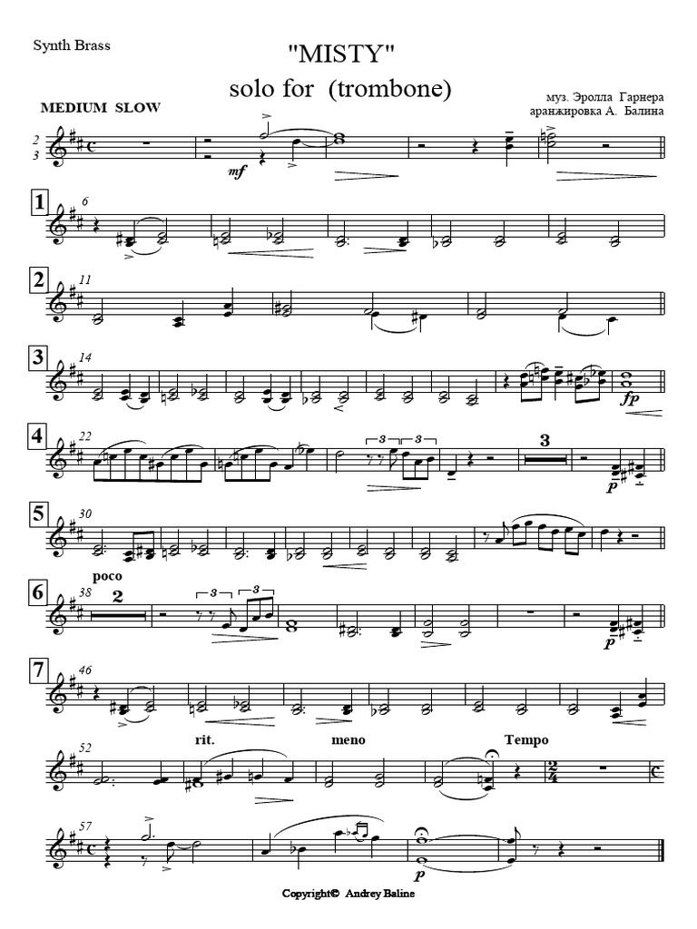 06.MISTY 2 Synth Brass | PDF | Musical Forms