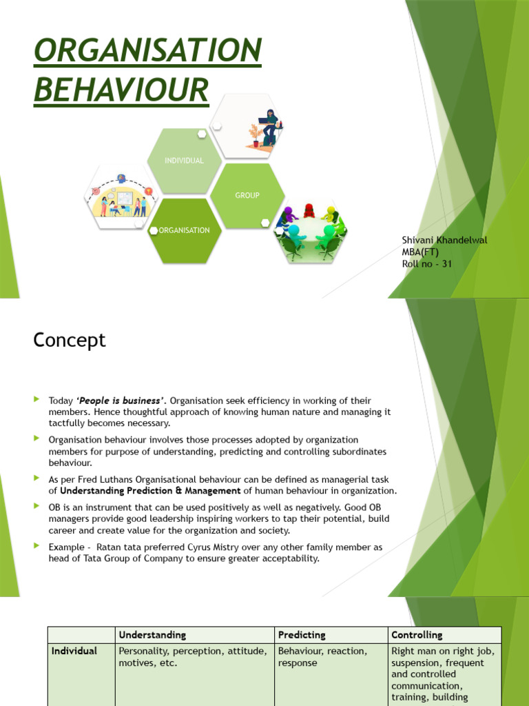 Organisation Behaviour | PDF | Motivation | Motivational