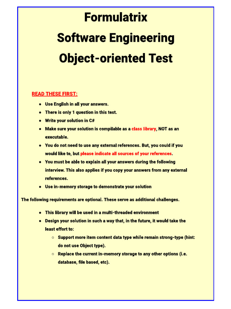 B. Object Oriented Test | PDF B. Object Oriented Test | PDF