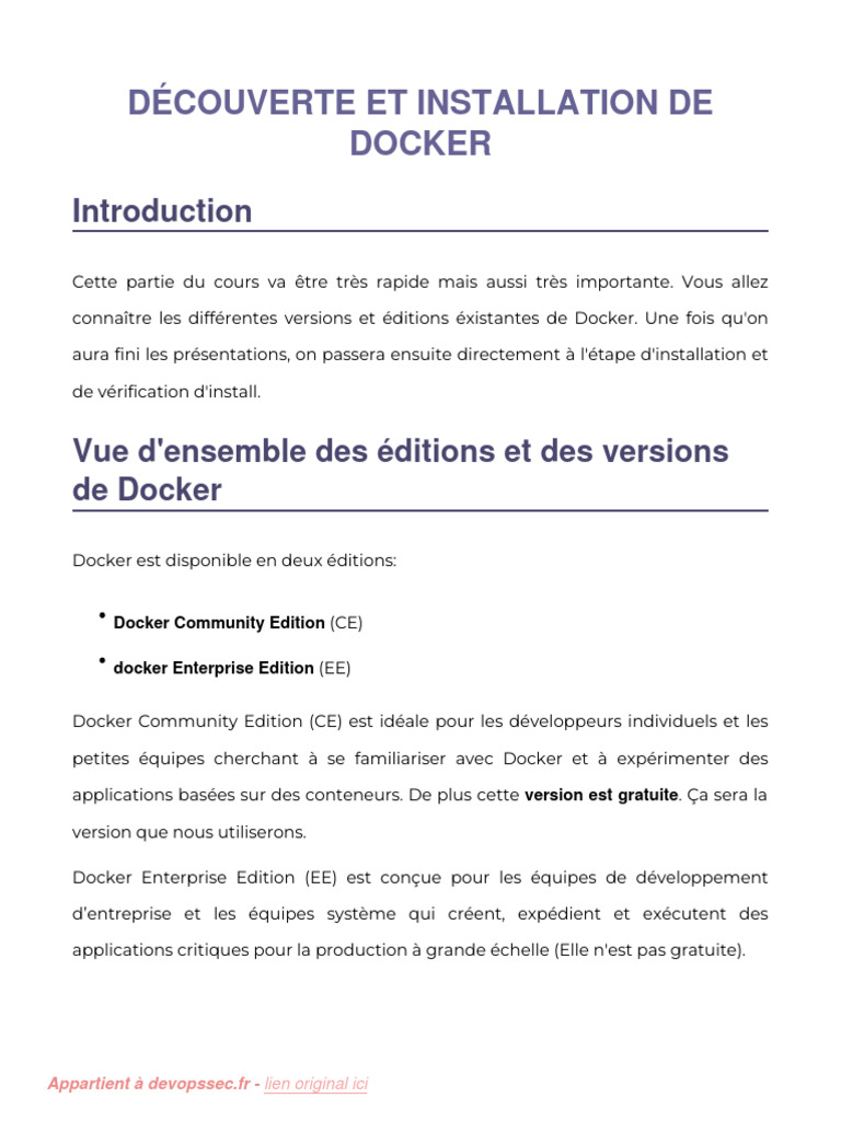 04 - Decouverte-Et-Installation-De-Docker | PDF