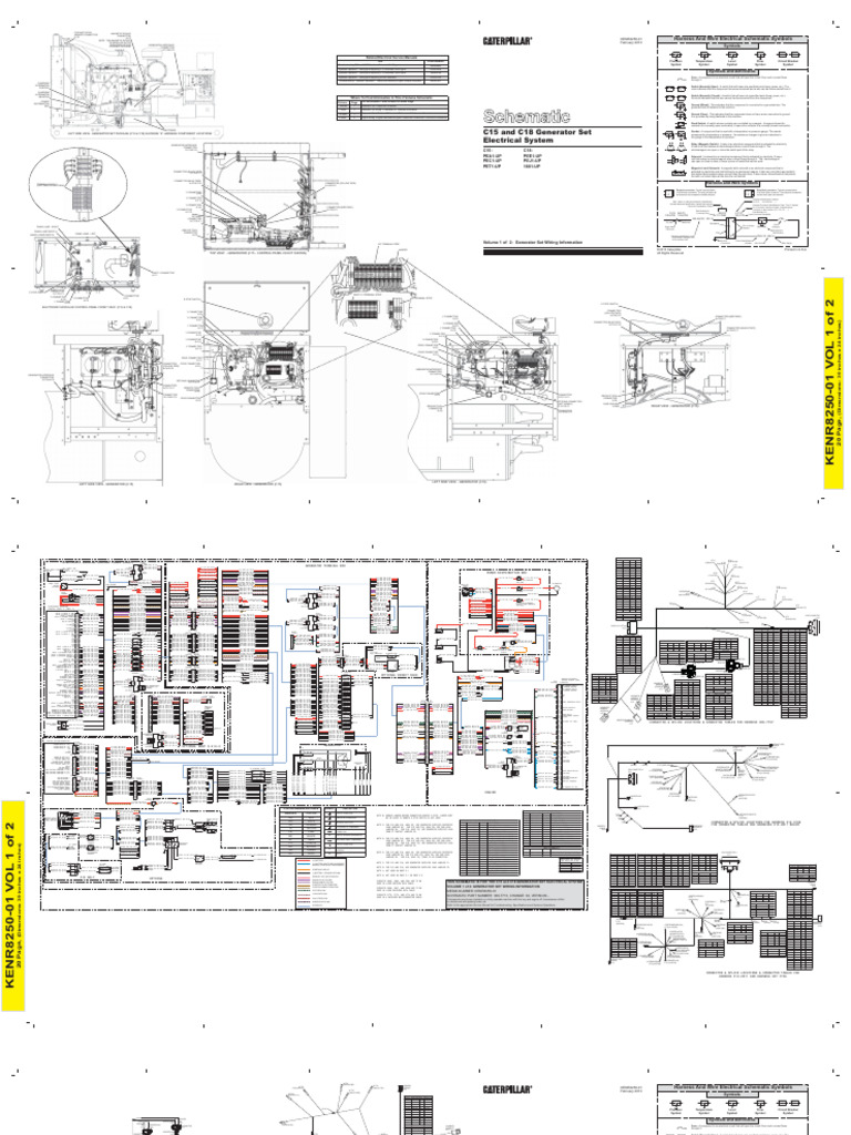C15 and C18 Generator Set | PDF | Electrical Connector | Switch