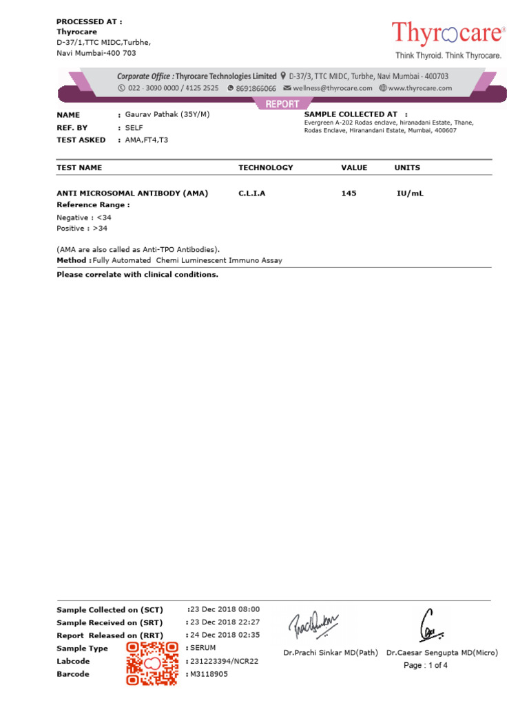 Gaurav Pathak Thyroxine Free Baf1982f Ddb7 4d20 8c6f 3c95a3649986 | PDF | Clinical Medicine ...