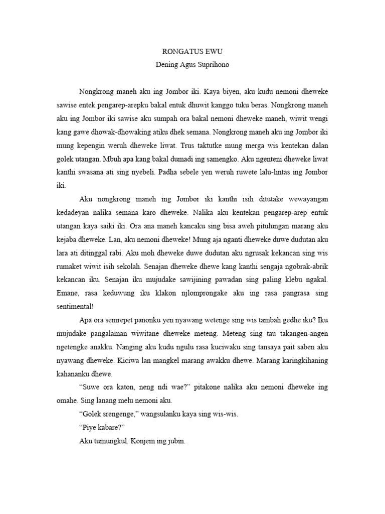 Rongatus Ewu | PDF