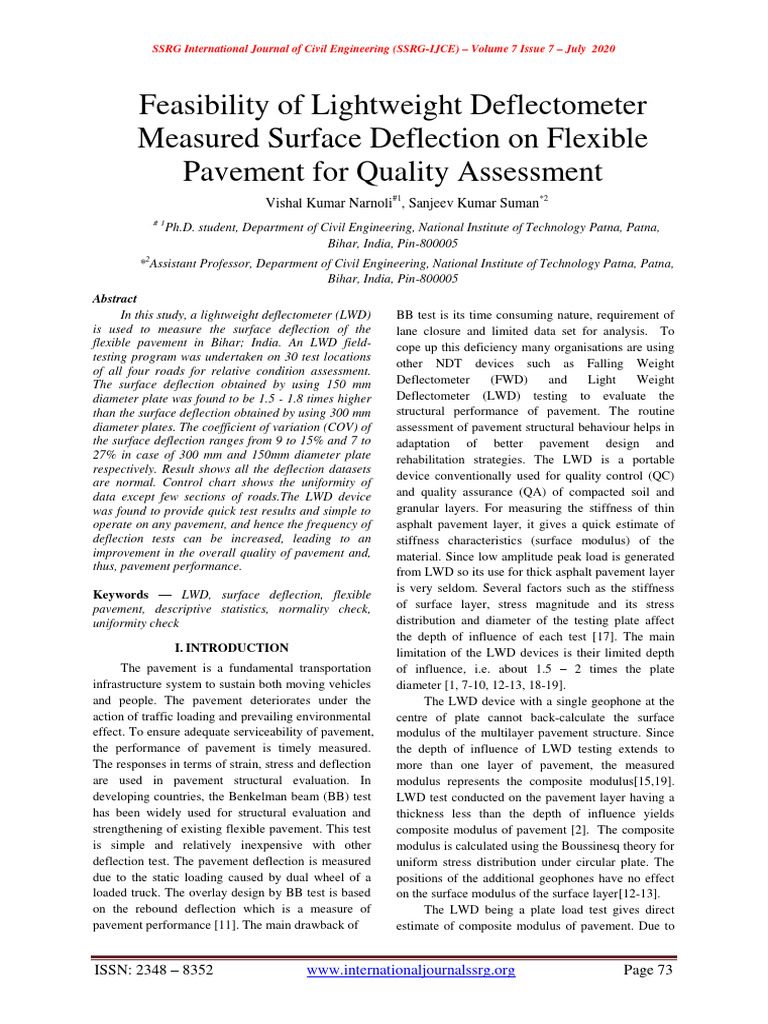 Feasibility of Lightweight Deflectometer Measured 2 | PDF