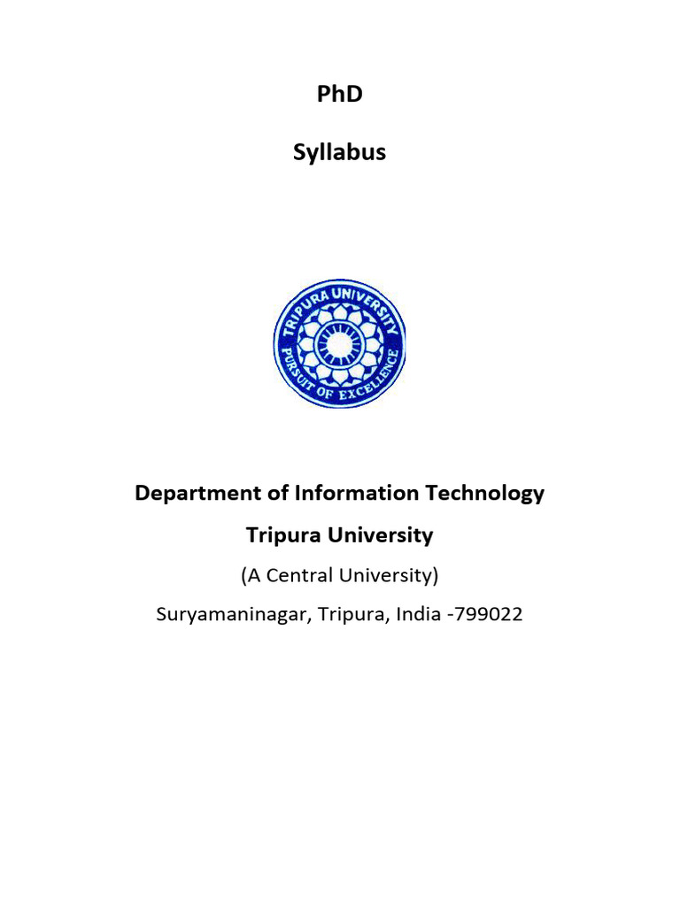 PHD IT Syllabus 01 | PDF | Cryptography | Artificial Neural Network