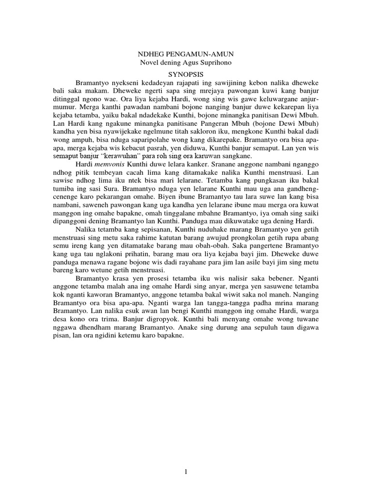 Ndheg Pengamun-Amun | PDF