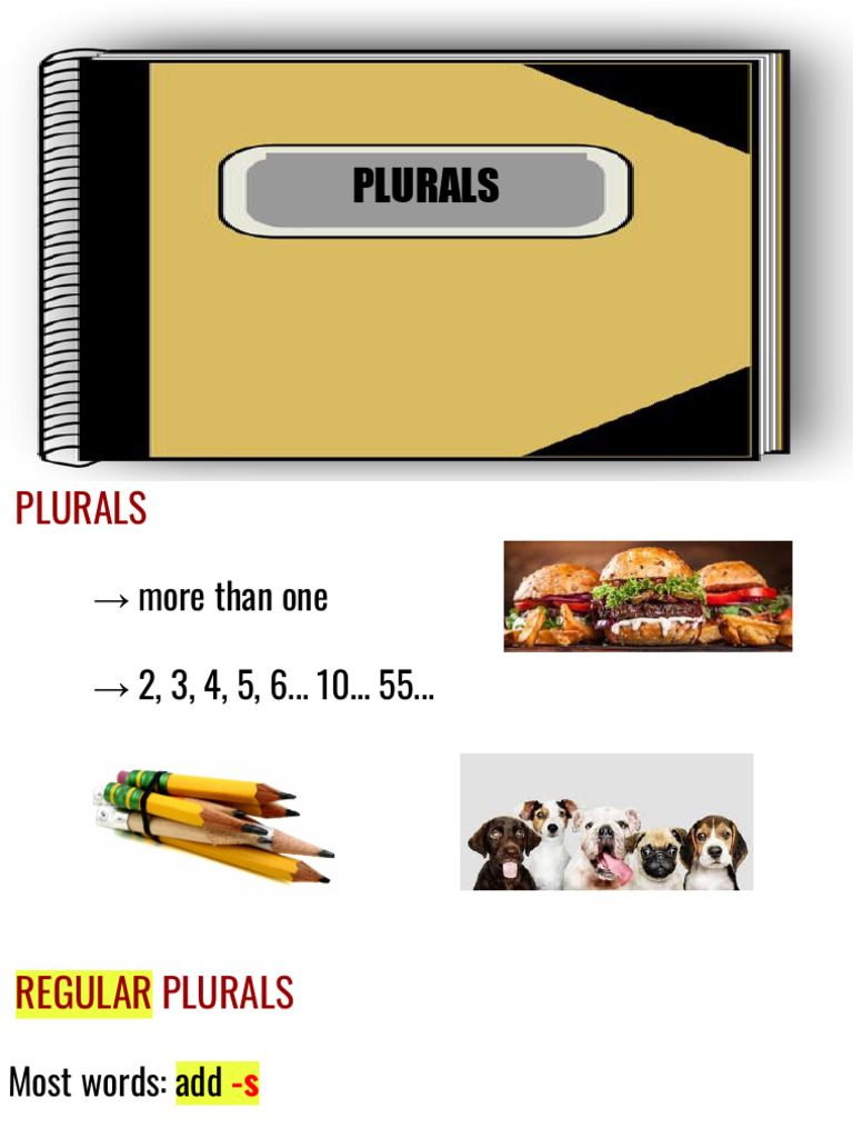 Plurals: Regular & Irregular PDF | PDF