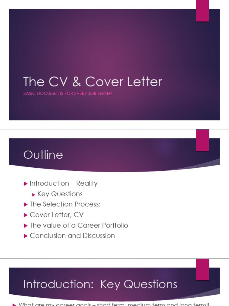 Essential CV & Cover Letter Guide | PDF | Human Resources