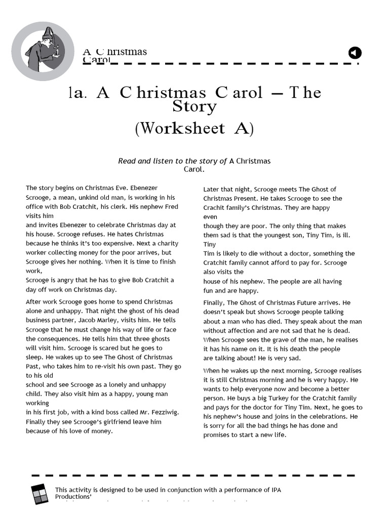 A Christmas Carol Activity Guide | PDF | Ebenezer Scrooge | A Christmas ...
