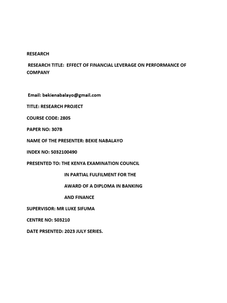 Research by MR Luke-1 | PDF