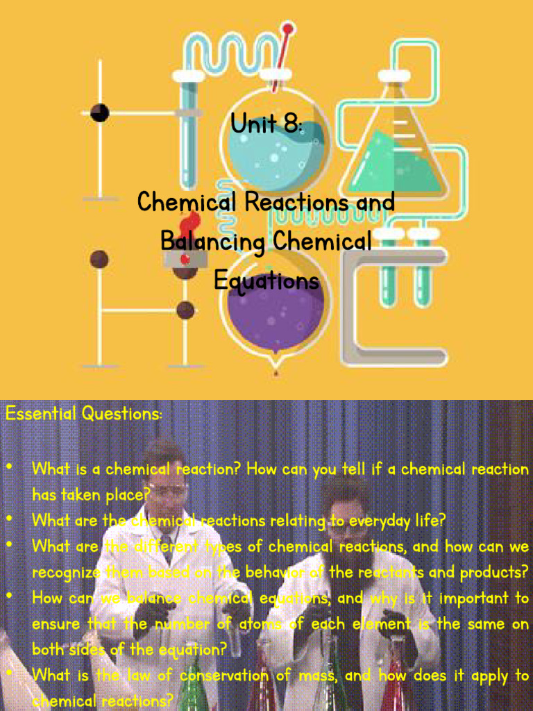 Unit 8 Chemical Reaction and Balancing (3) | PDF | Chemical Reactions ...