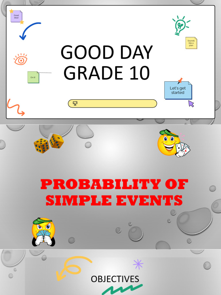 Probability of Simple and Compound Events PDF | PDF