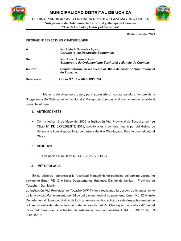 Informe para IVP-T | PDF | Regulación | Perú