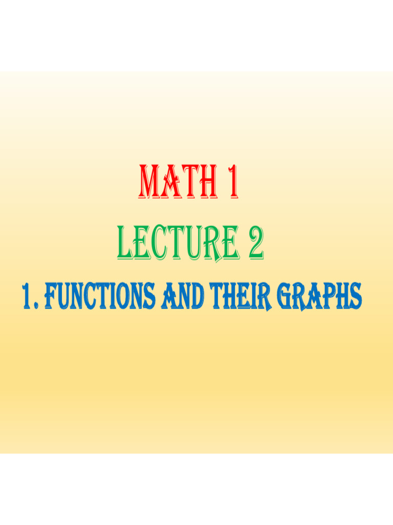 Lecture 2 | PDF | Function (Mathematics) | Polynomial Lecture 2 | PDF | Function (Mathematics) | Polynomial