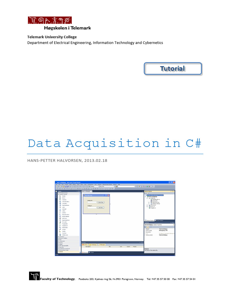 Data Acquisition in CSharp | PDF | Data Acquisition | Device Driver