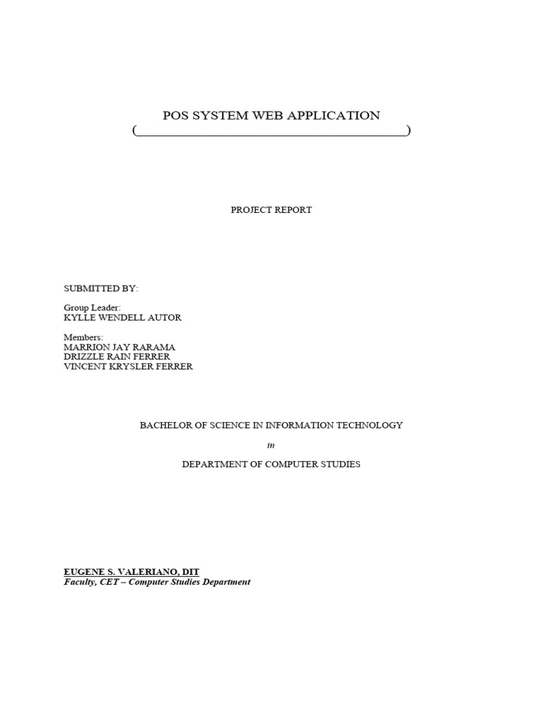 Final Project Documentation (ITEC 18) | PDF | Information Technology Management | Information ...