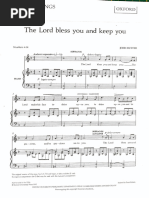 The Lord Bless You and Keep You Rutter | PDF | Choral Music | Compositions