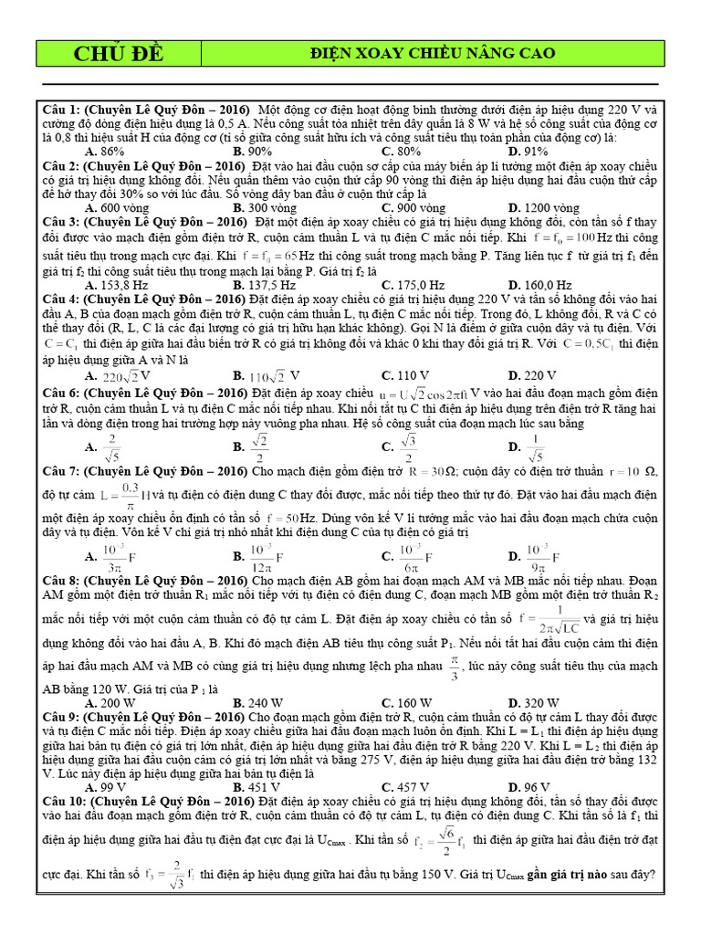 HS Chinh Phuc Diem 7 8 9 Dien Xoay Chieu 36 | PDF