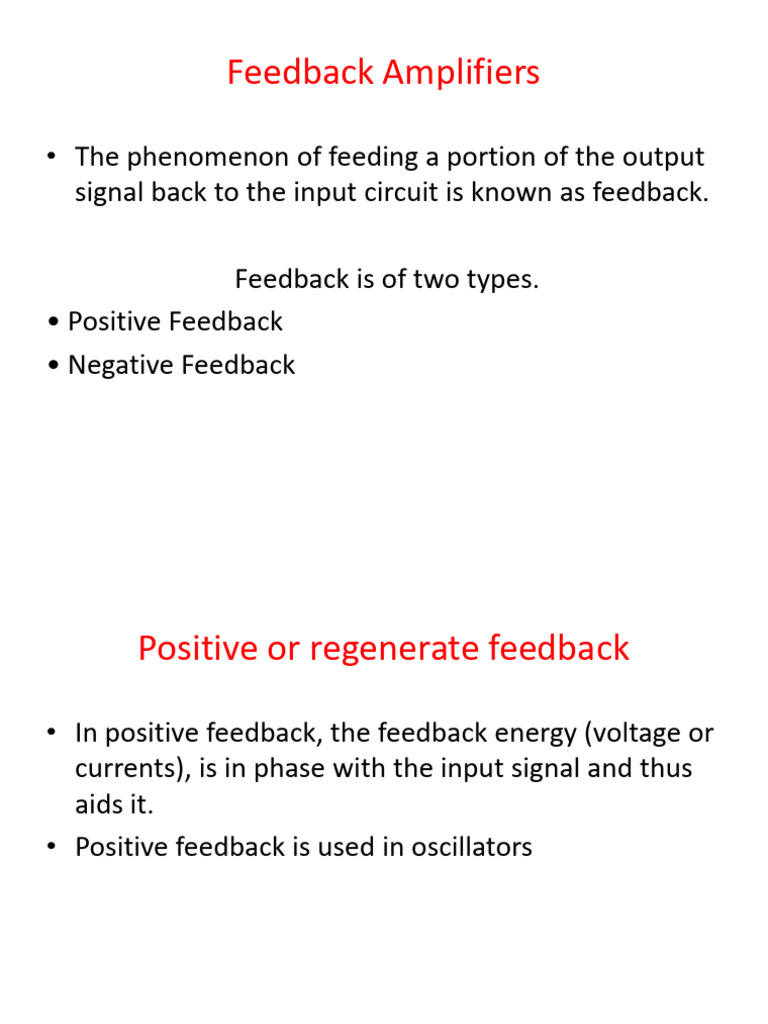 Pres4 OP-AMP With Negative Feedback | PDF
