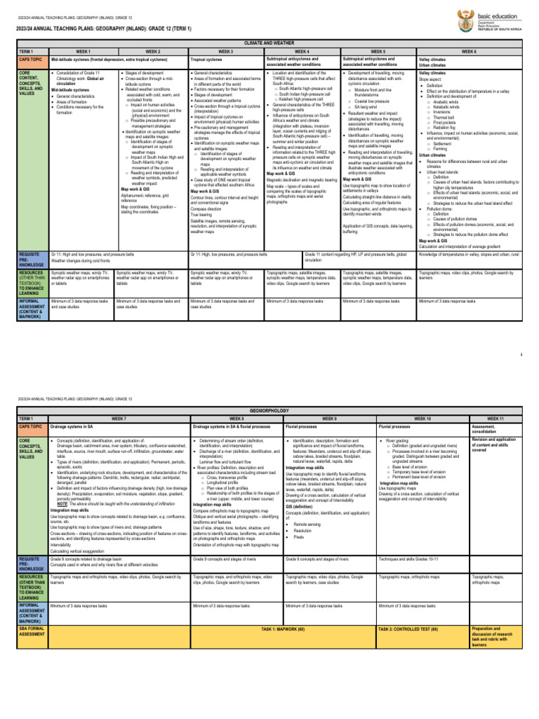 1.400 ATP 2023-24 GR 12 Geo Final | PDF | Cyclone | Geographic Information System