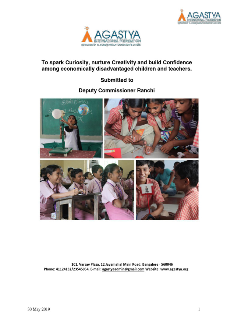 AIF - IML and ML Proposal - DC Ranchi | PDF | Learning | Teachers