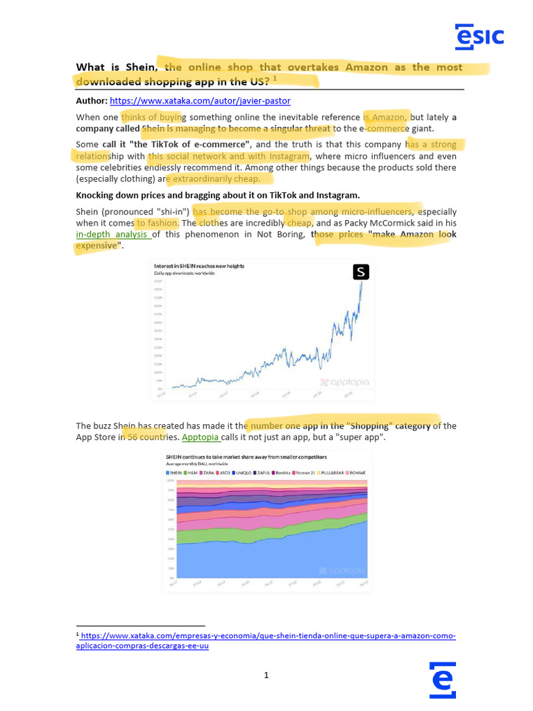 CASE - Shein's Disruption in The Fashion World FV ENG | PDF