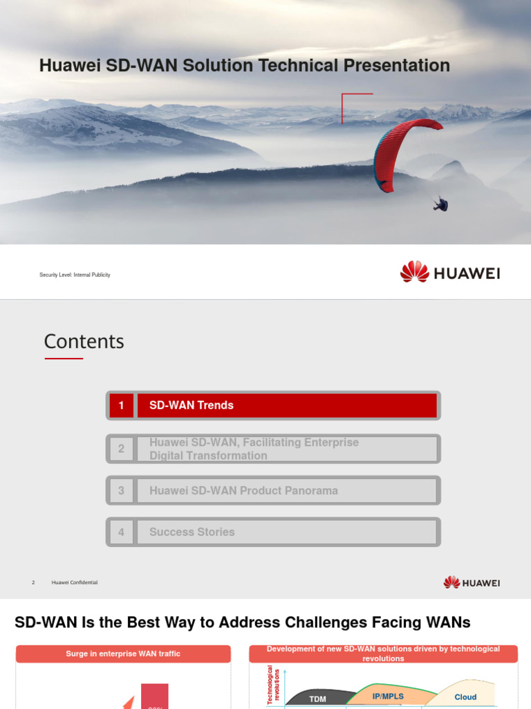Huawei SD-WAN Solution Technical Presentation | PDF | Computer Network ...