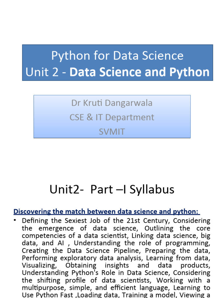 Unit2_PDS | PDF | Python (Programming Language) | Data