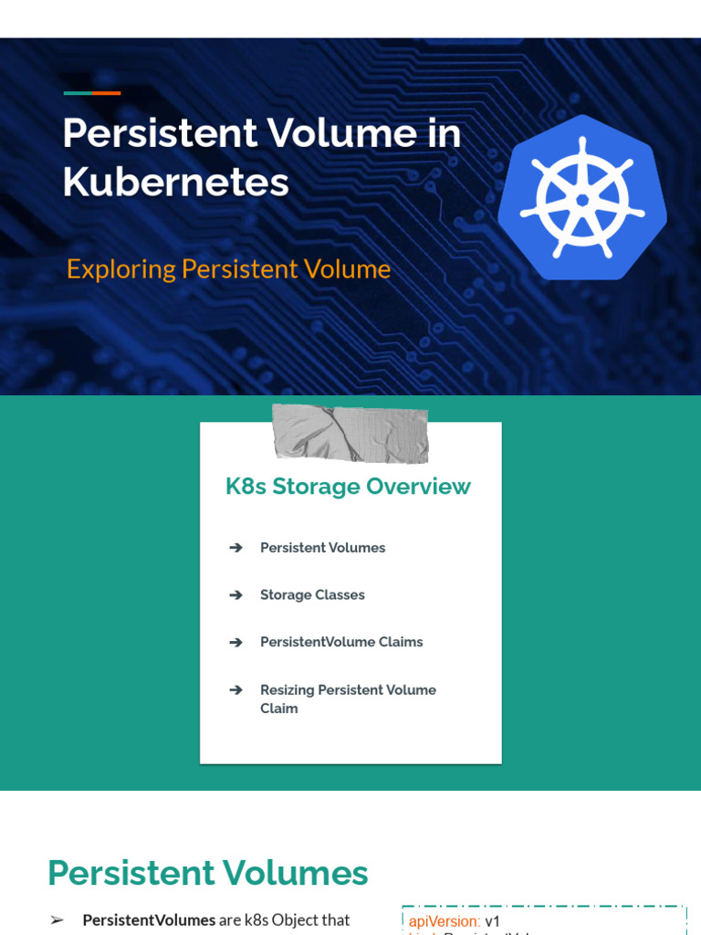 Persistent+Volumes+ | PDF