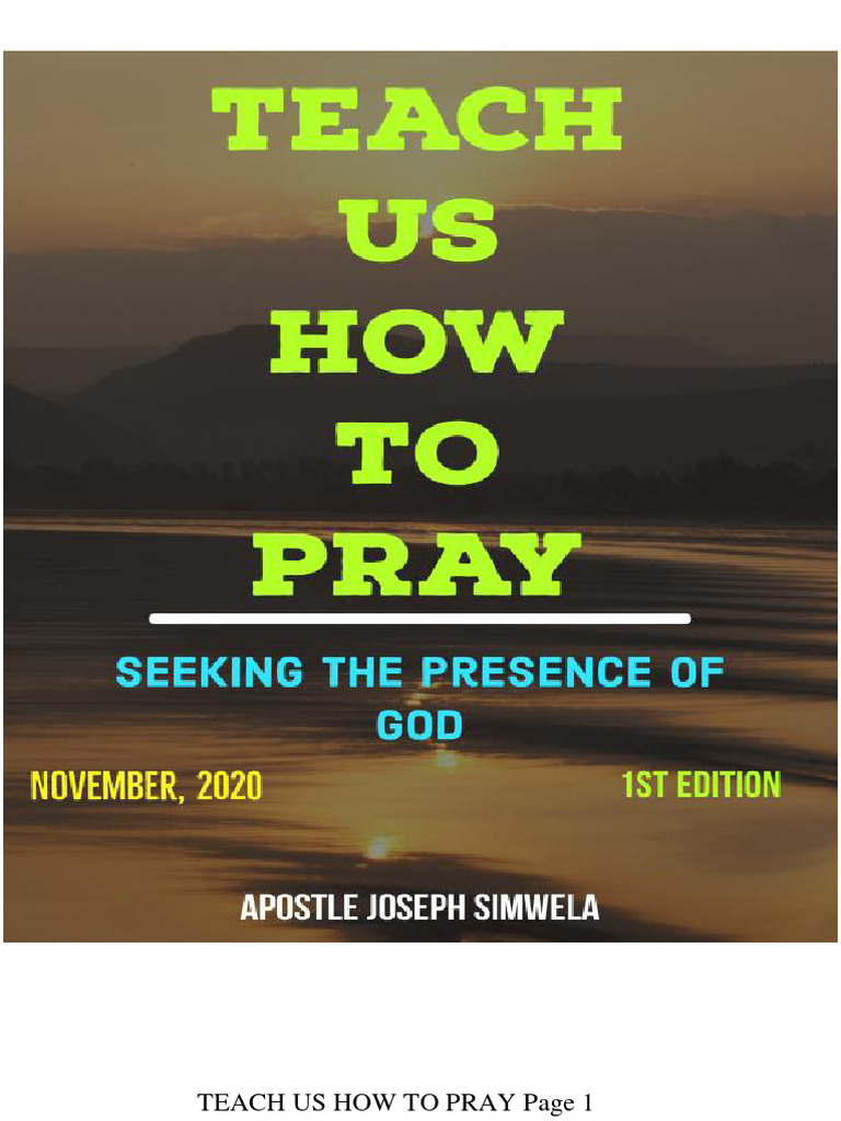 Teach Us How To Pray - Apostle Joseph Simwela | PDF