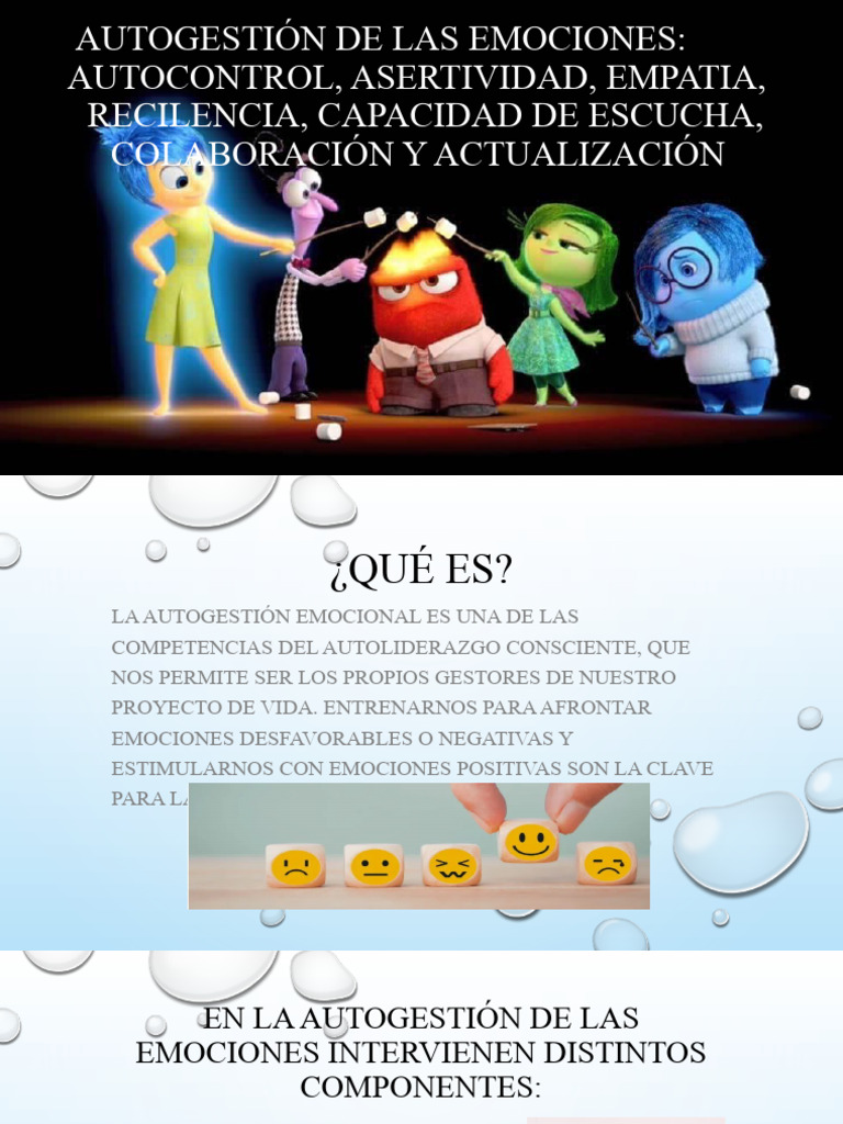 Autogestión Emocional y Autocontrol | PDF | Relaciones personales ...
