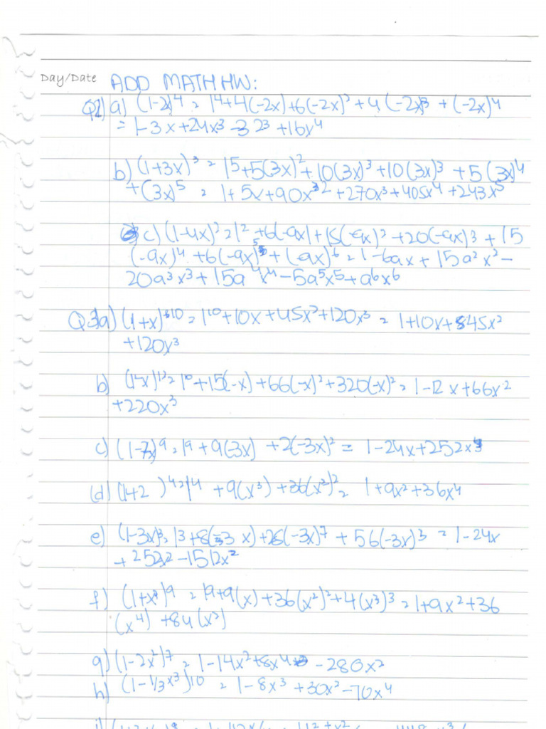 Add Math Bionomiel Theo. | PDF