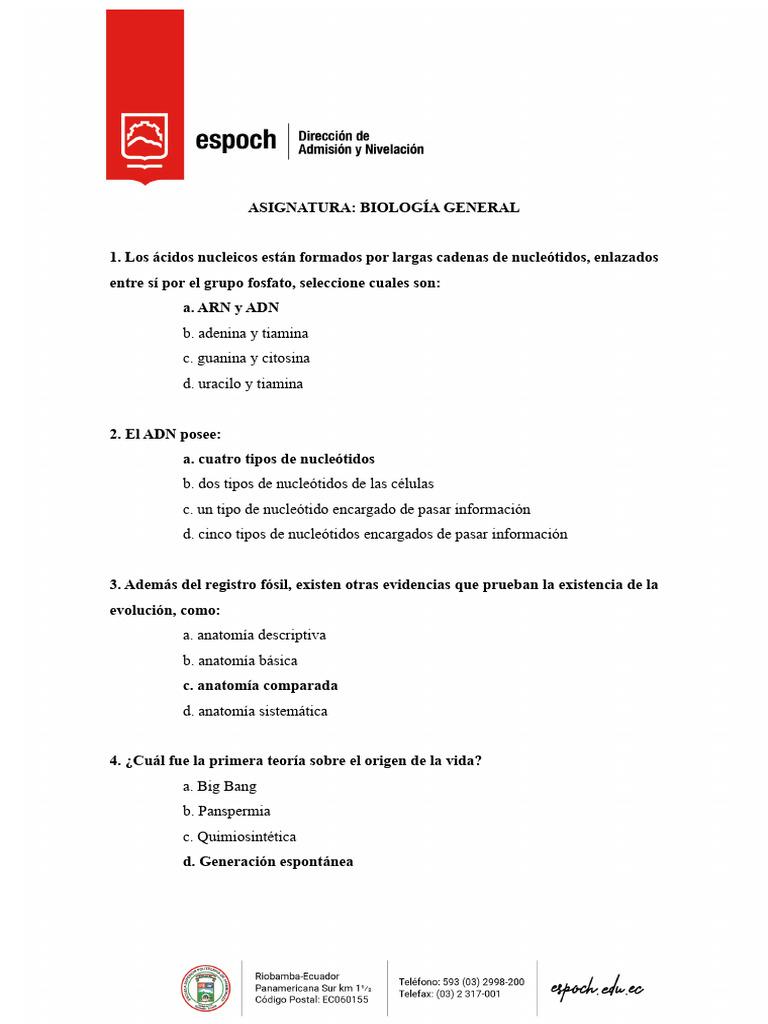 Preguntas Modelo | PDF