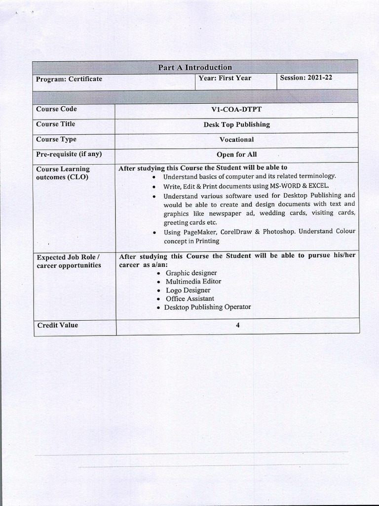 Desktop Publishing DTP | PDF