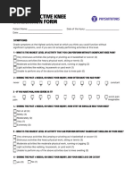 Oxford Knee Score Questionnaire | PDF | Medical Specialties | Clinical ...