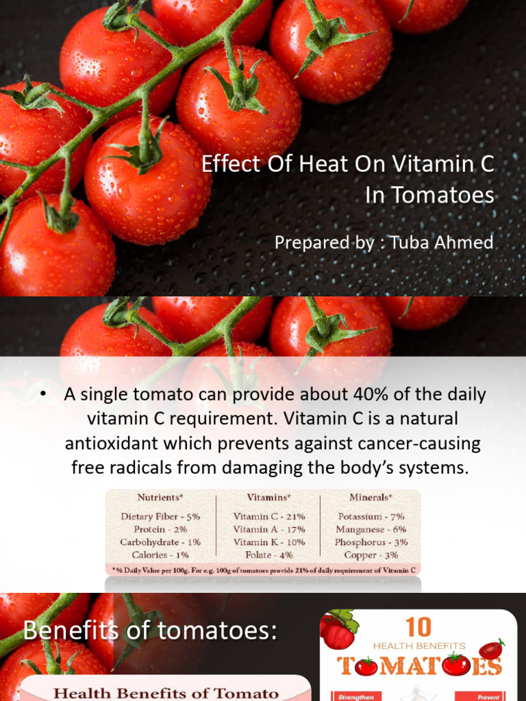 Tomato | PDF | Vitamin C | Titration