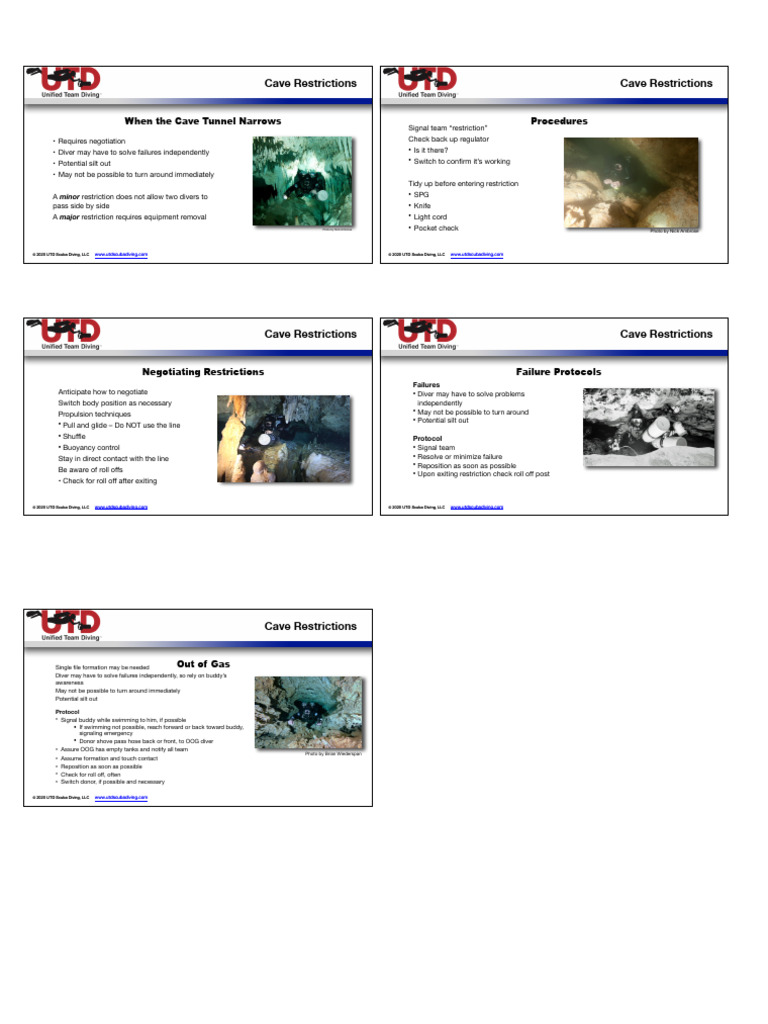 PDF Cave Restrictions 2020 | PDF | Scuba Diving | Leisure Activities