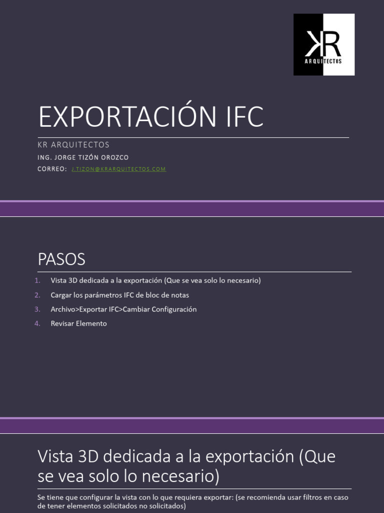 Exportación Ifc - Pasos | PDF