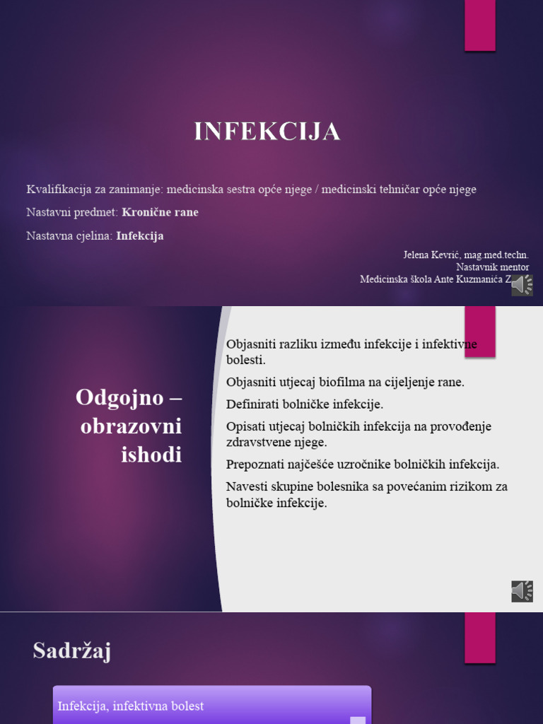 Msonj Mtonj - Kronicne-Rane - 4.R - Infekcija | PDF