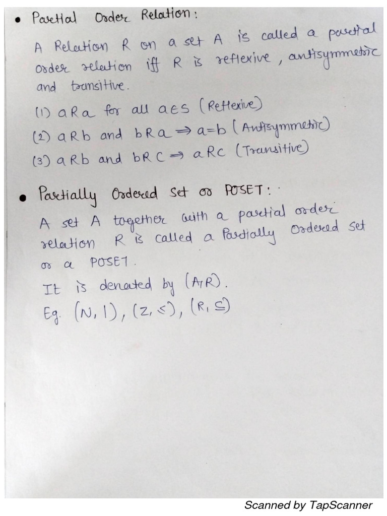 Unit 7 - Partial Ordering | PDF