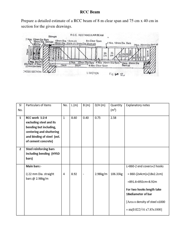 RCC Beam | PDF | Secondary Sector Of The Economy | Physical Sciences