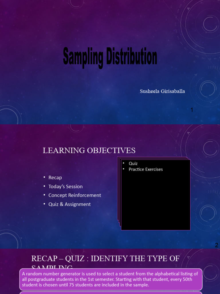 Sampling Distribution | PDF