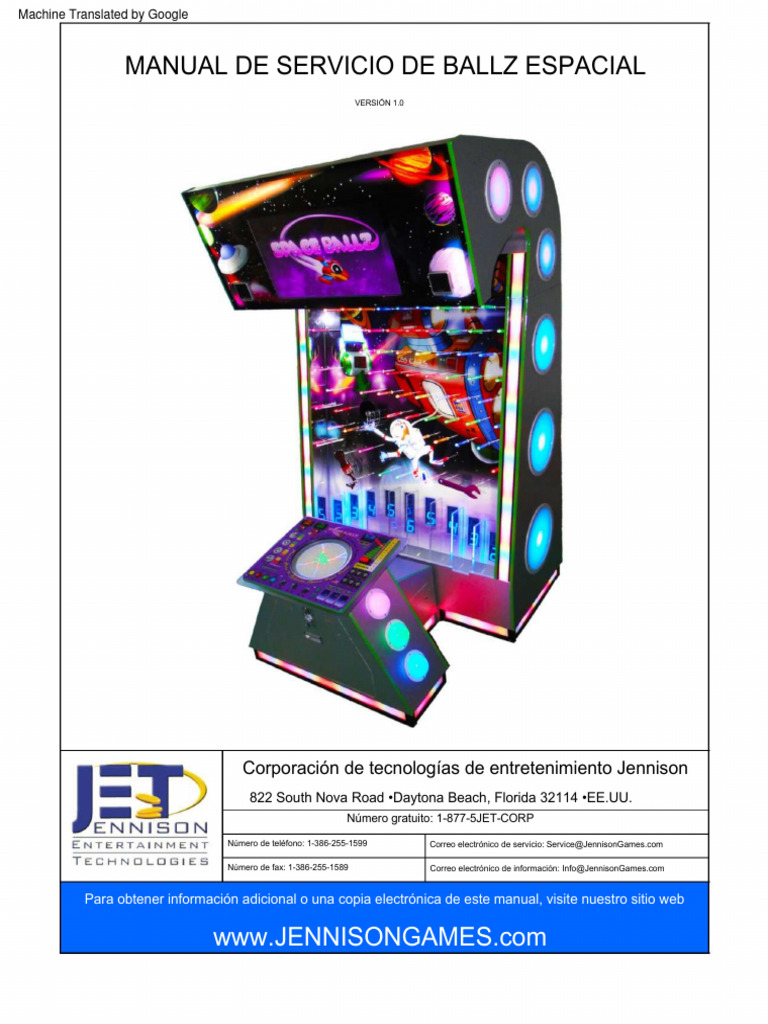 Manual de Servicio Space Ballz | PDF
