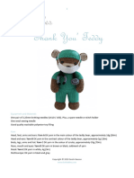 Red Cross Trauma Teddy Pattern | PDF | Knitting | Yarn