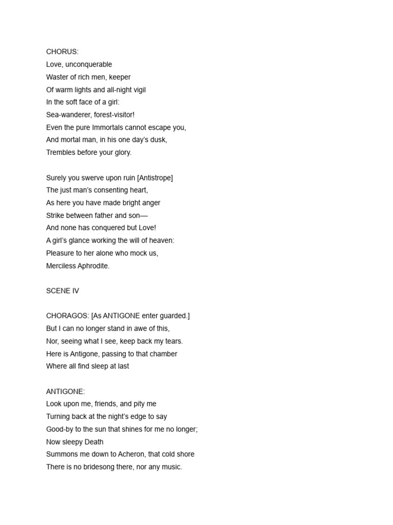 Antigone Group Scene | PDF | Oedipus