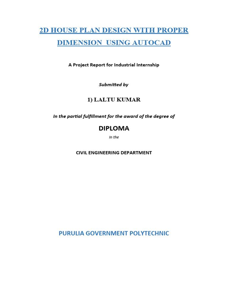 Internship Report AutoCAD-b1 | PDF